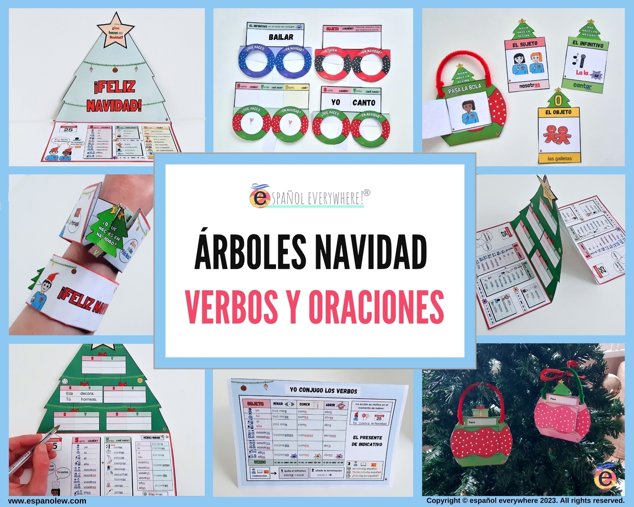 💻 MEGA PACK ORACIONES y CONJUGACIÓN-Pronombres, verbos, vocabulario y ...