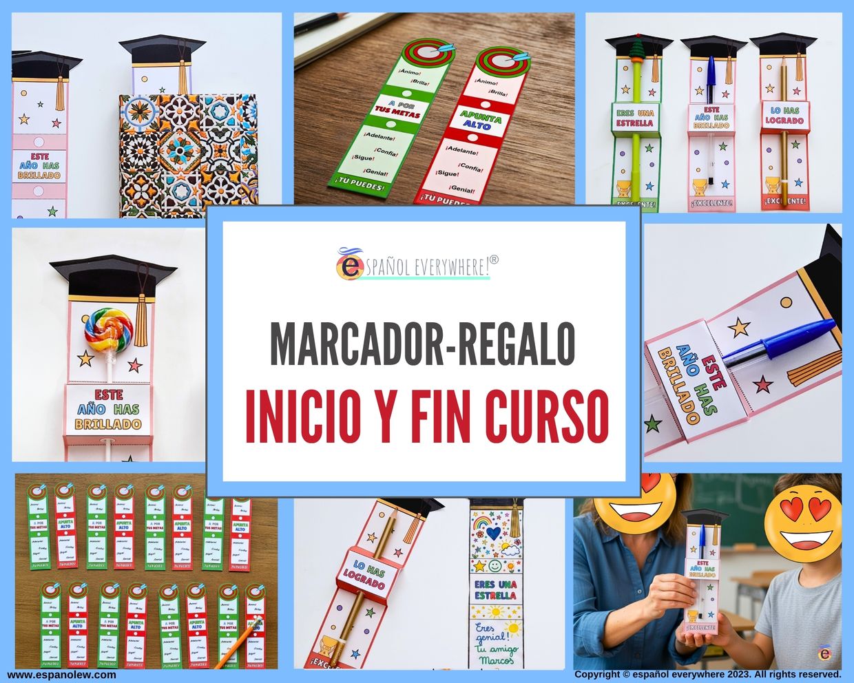 regalo fin de curso imprimible | marcapáginas alumnos | recurso ...