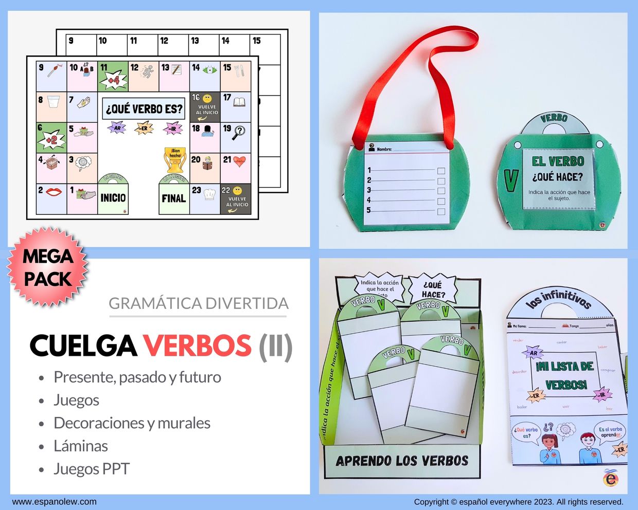 Actividades, juegos y manualidades con verbos. Clasifica infinitivos ...