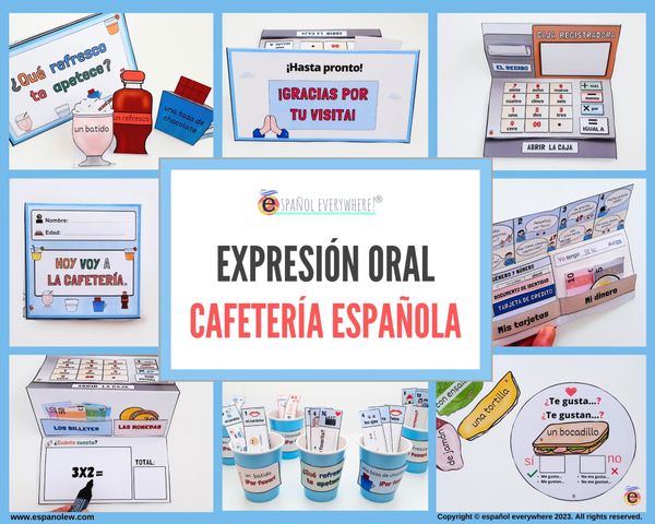 💻 CAFETERÍA ESPAÑOLA-Vocabulario y sobre mí. Precios 🌎