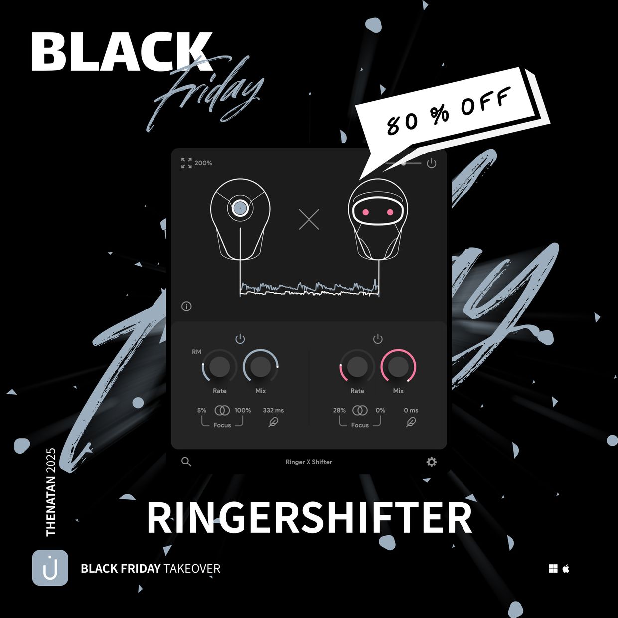 RingerShifter FX Plugin – Frequency & Ring Mod Shifter | Thenatan