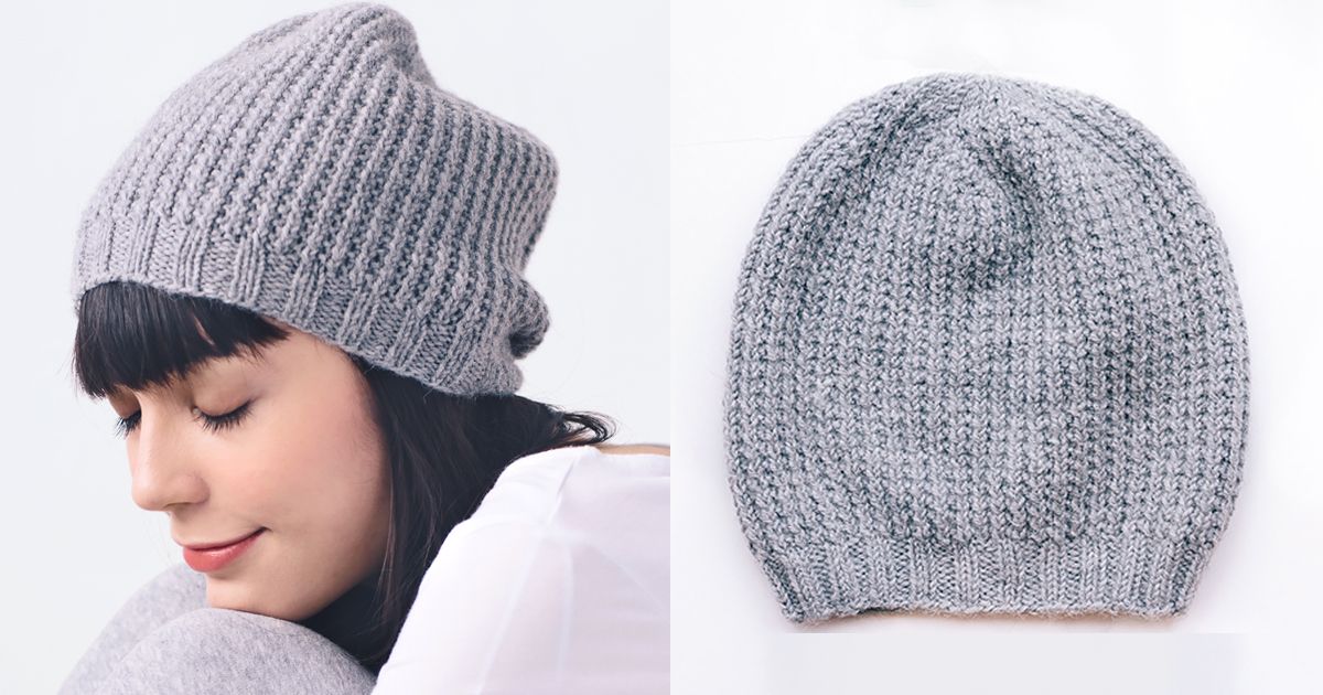 Slouchy Hat Knitting Pattern for Beginners