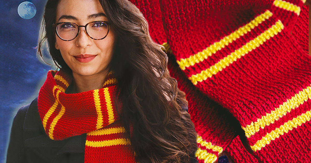 Harry Potter Scarf Knitting Pattern for Beginners