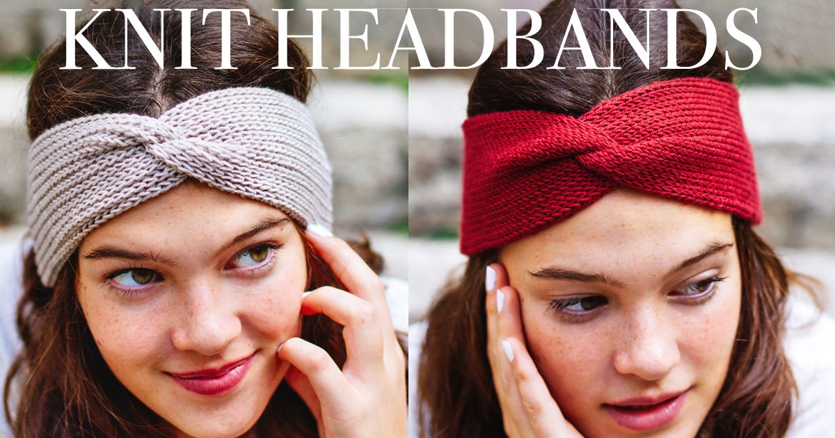 Twisted Headbands Knitting Pattern for Beginners