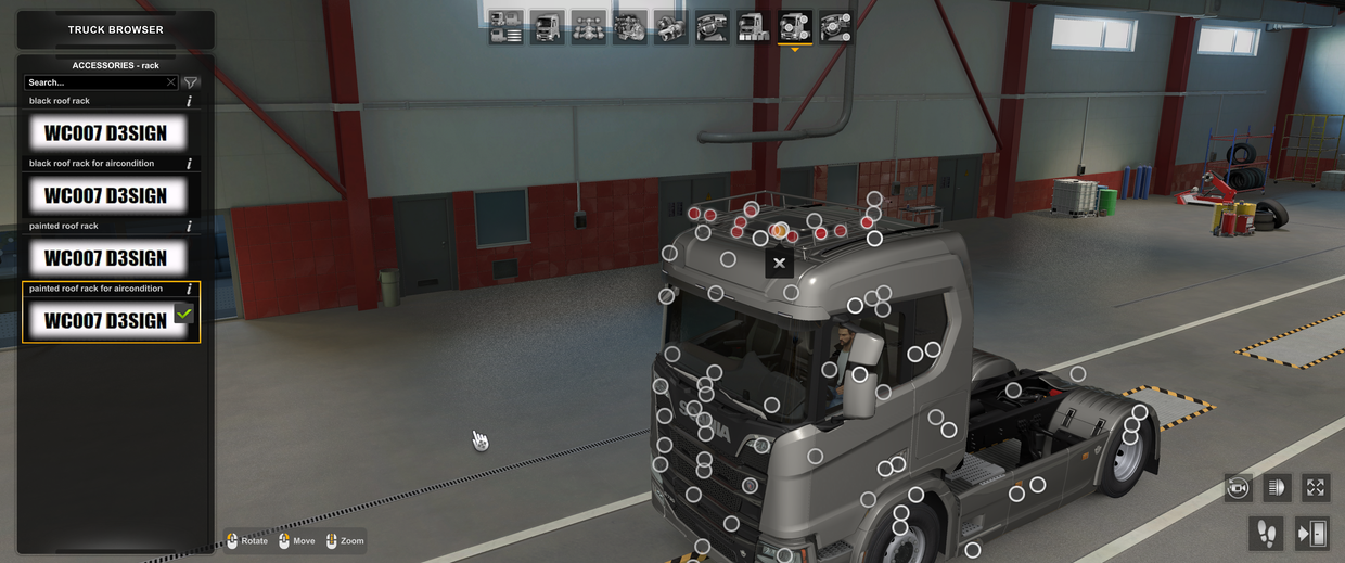 *[rack tuning part] Scania NG roof rack for aircondition