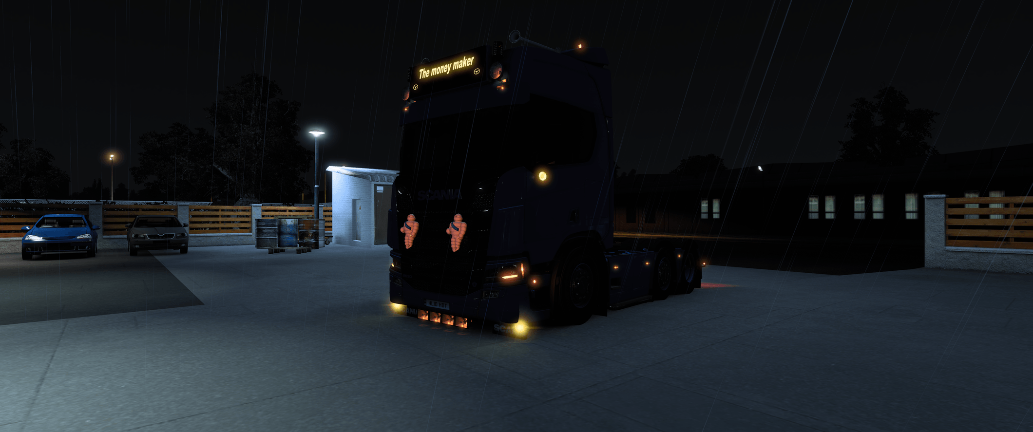 ,*[bwall tuning part] Scania NG back wall for short spoiler