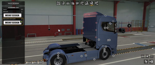 ,*[bwall tuning part] Scania NG back wall for short sp