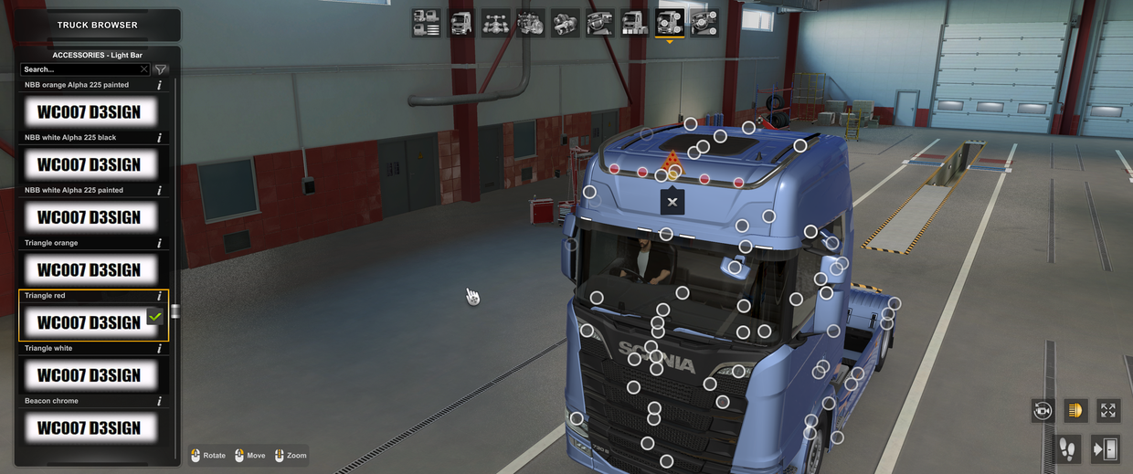 *[bwall tuning part] Scania NG back wall