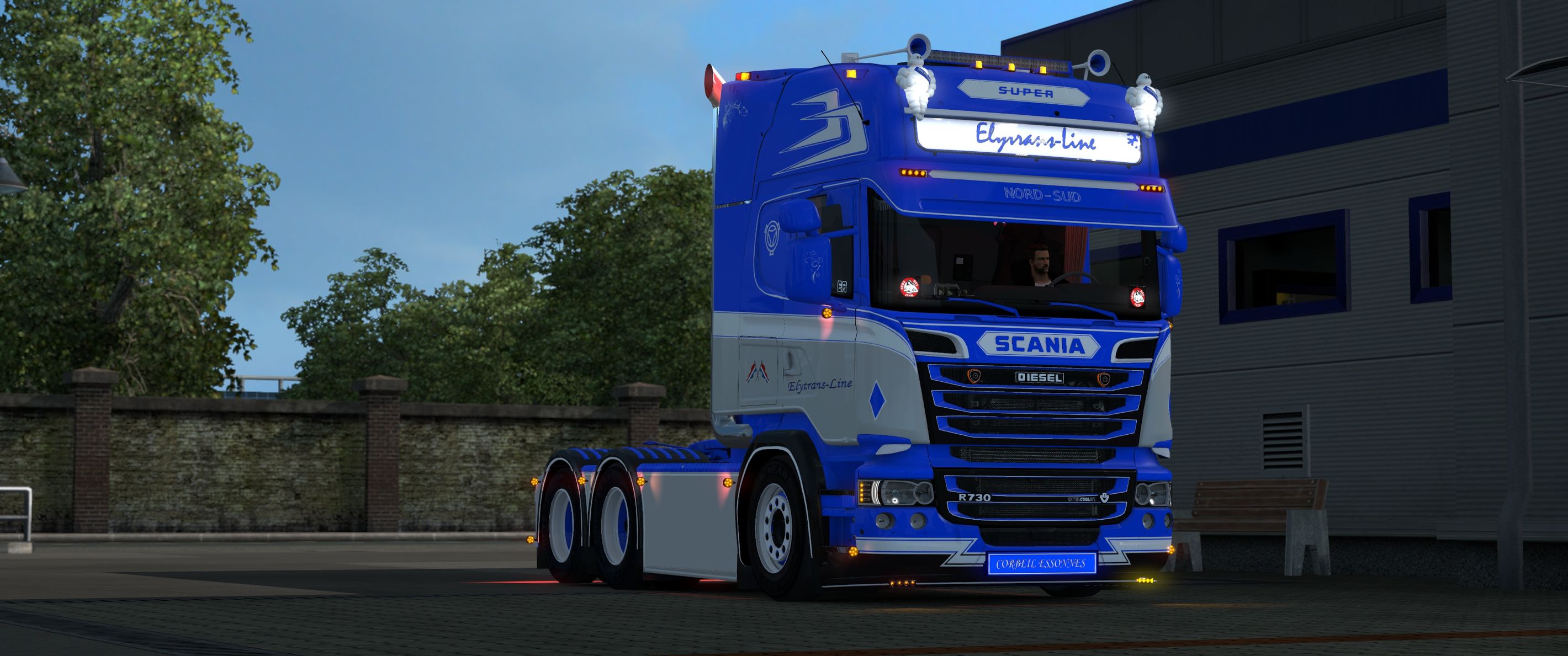 ,*[spoilers tuning part] Scania NG Cab Short spoilers