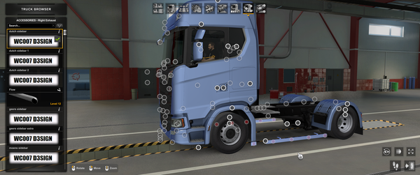 [rear exhaust tuning part] Scania NG Geers exhaust for