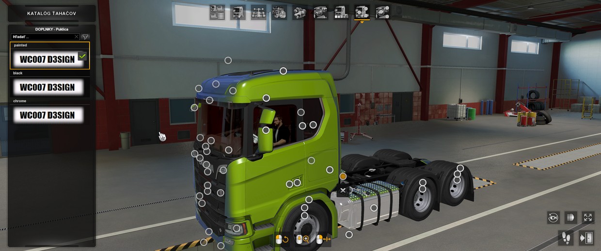 *[hub cover tuning part] Scania NG tank covers