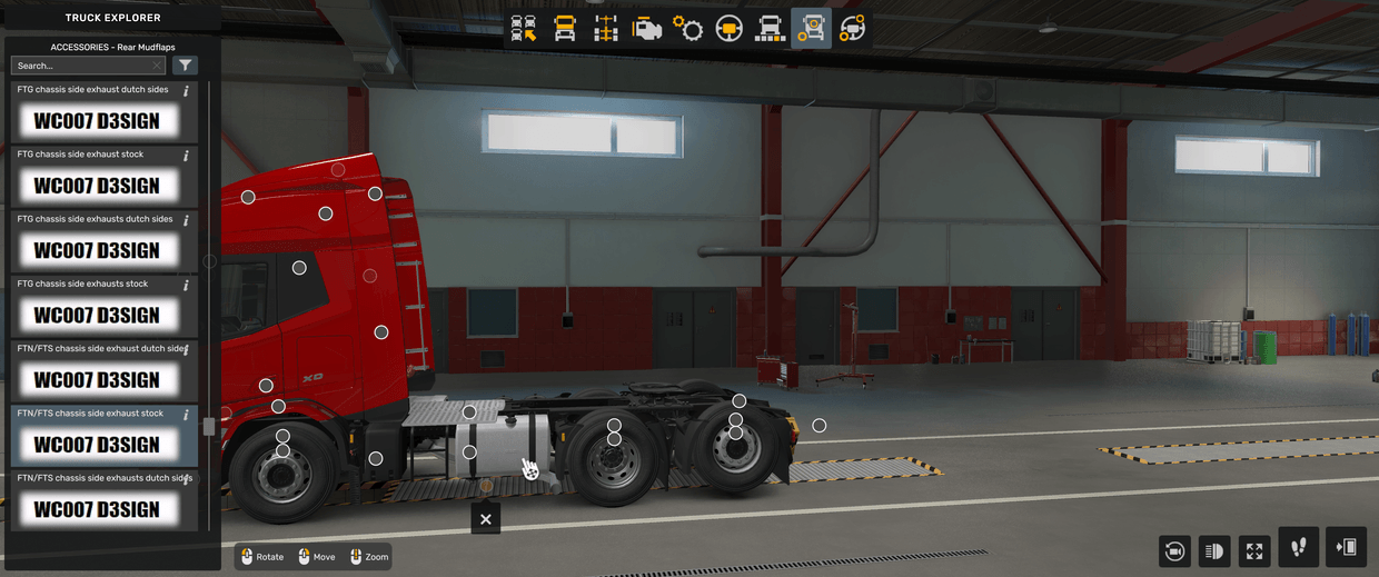 [r_mudflaps tuning part] DAF XD rear mudflaps