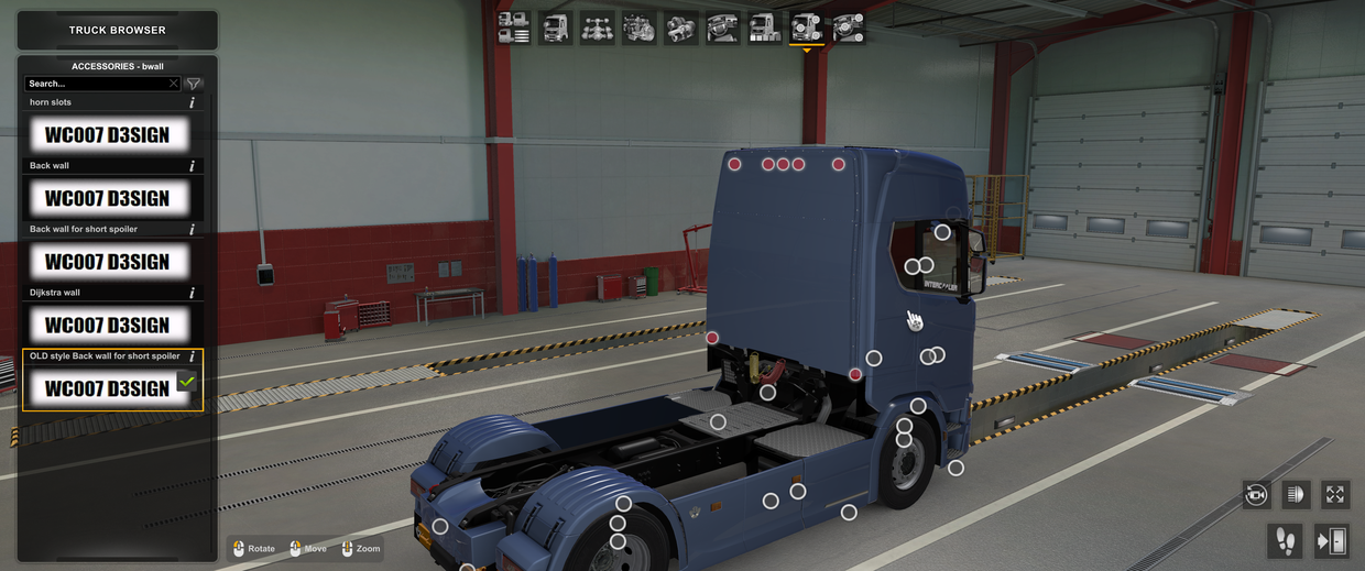 *[bwall tuning part] Scania NG Old style back wall