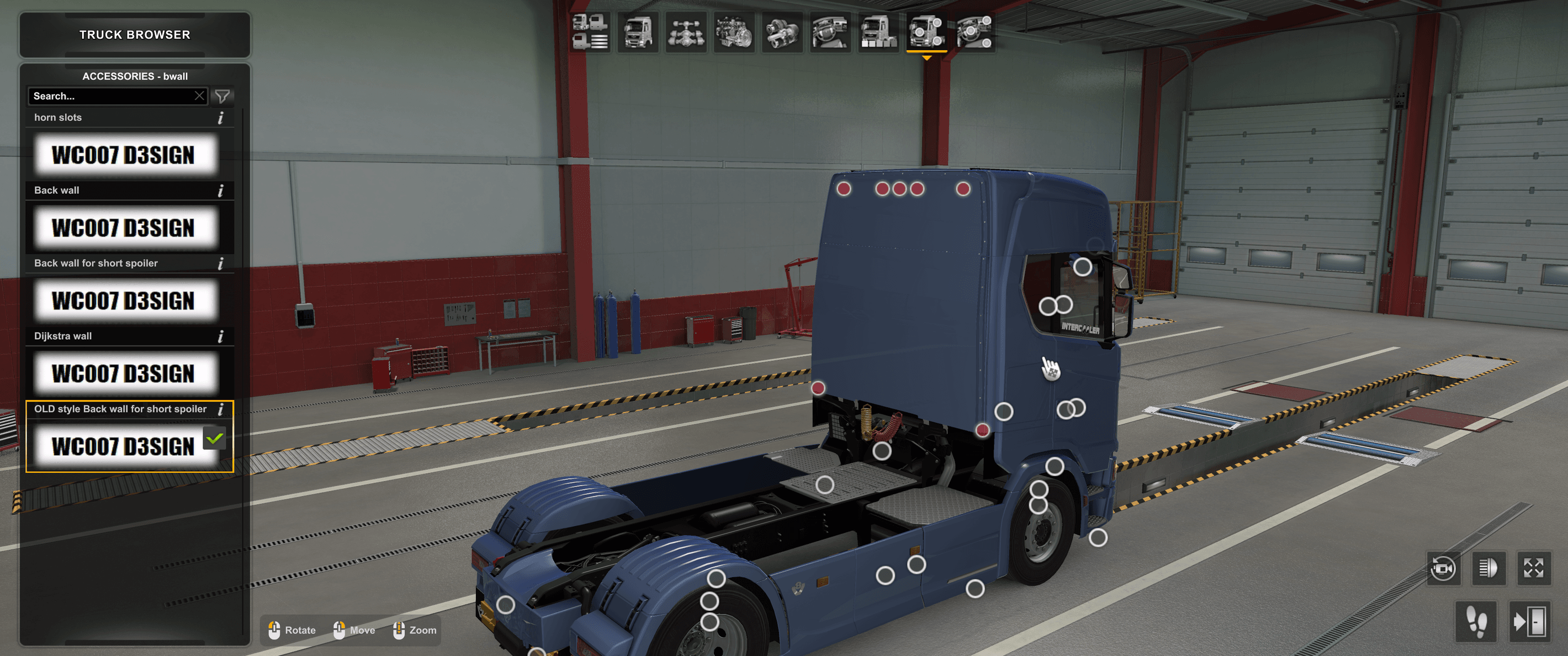 **[beacon tuning part] Scania NG lightbar for roof rack V2