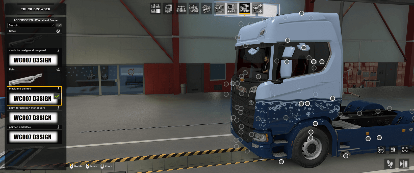 *[bwall tuning part] Scania NG back wall