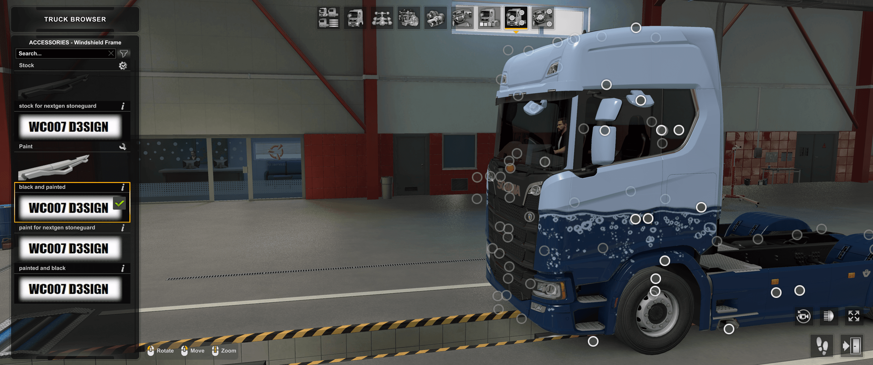 *[bwall tuning part] Scania NG back wall