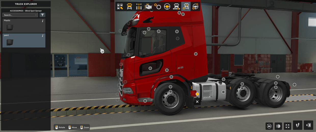 [b_detector tuning part] DAF XD painted blind spot detector