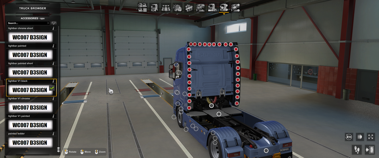 *[spoilers tuning part] Scania NG Cab spoilers
