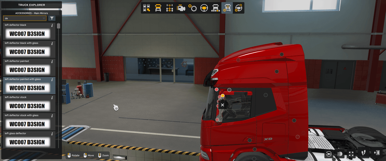 ~ [addon] DAF XD mirror deflectors