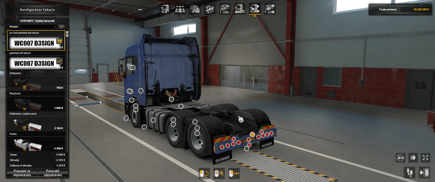 ; [chassis cover tuning part] Scania NG Geers chassi c