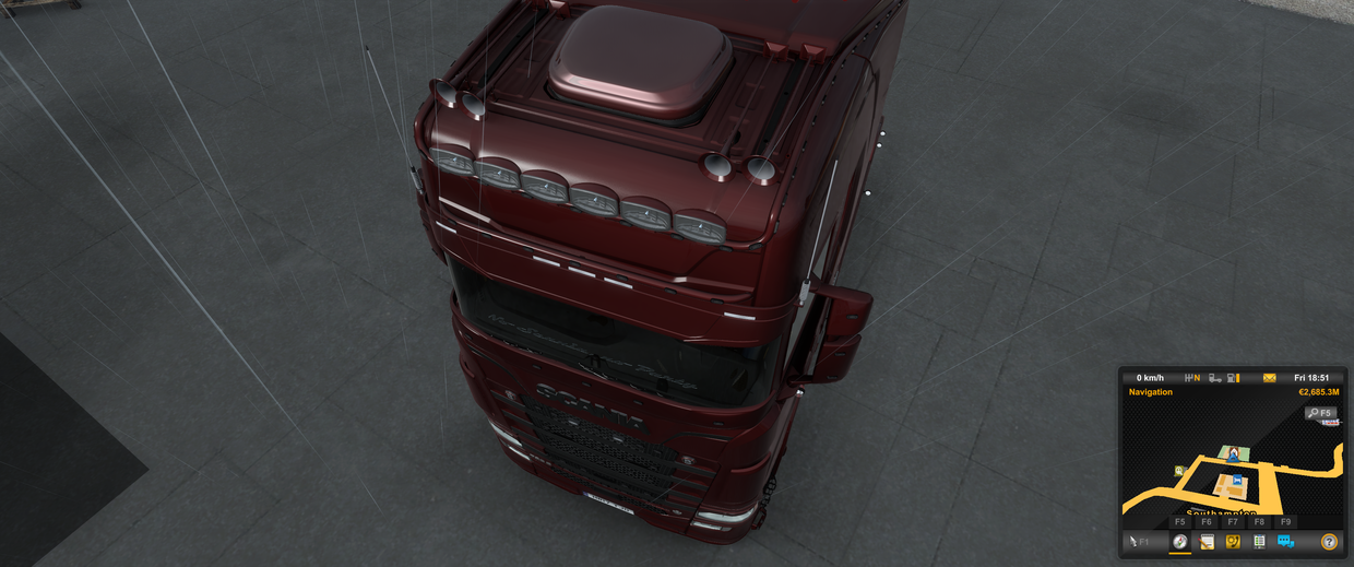 [door steps tuning part] Scania NG Painted step cover