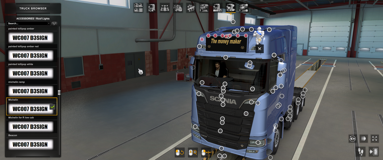[roof lights tuning part] Scania NG Holland style lightbox with cab lights
