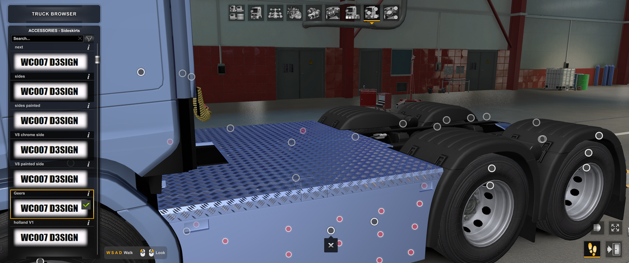 ; [chassis cover tuning part] Scania NG Geers chassi cover