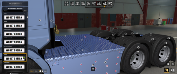 ; [chassis cover tuning part] Scania NG Geers chassi c