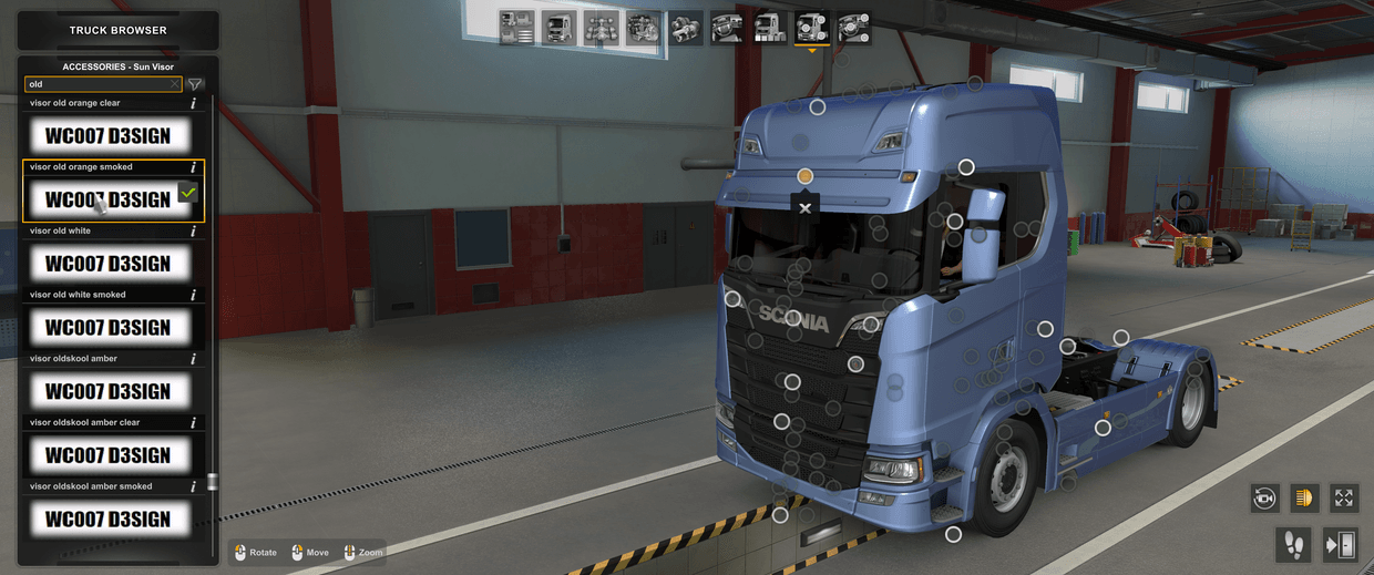 [front mudflaps tuning part] Scania NG Moens front bum