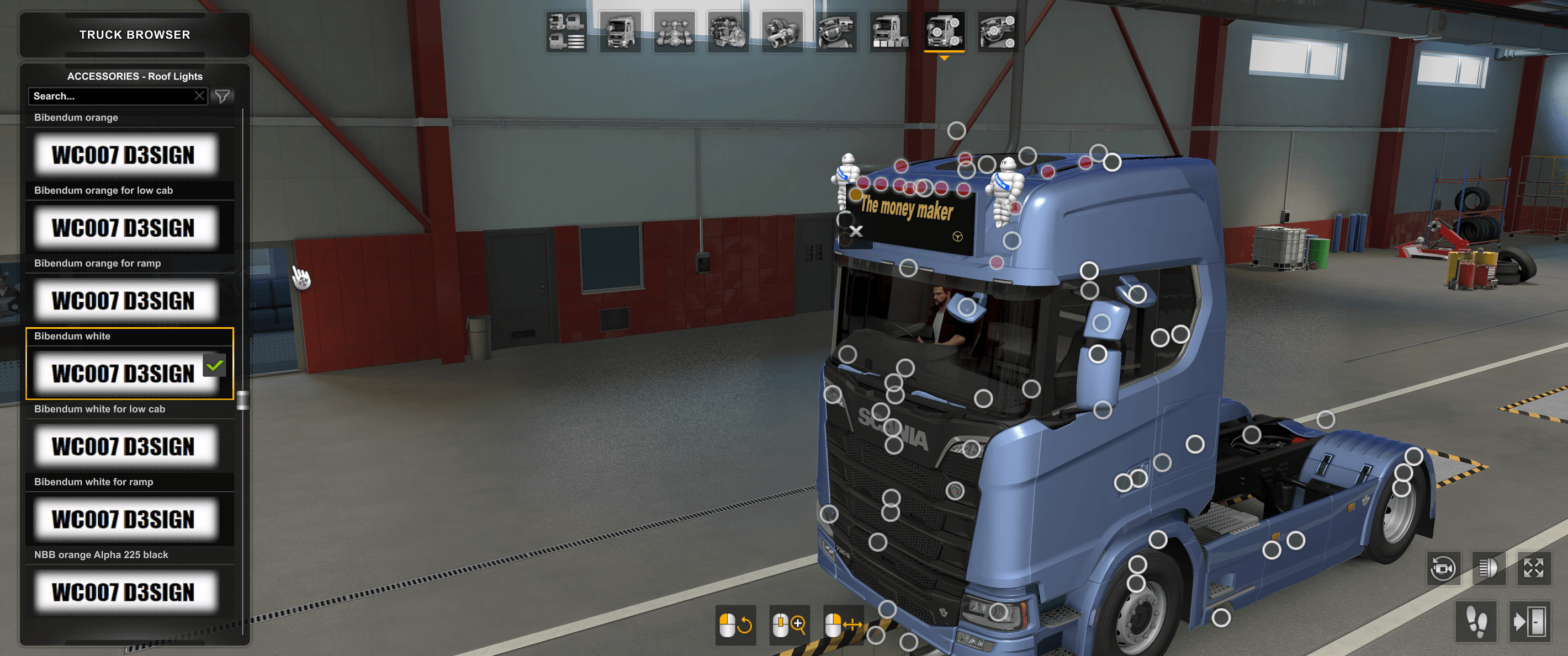 ,*[spoilers tuning part] Scania NG Cab Short spoilers