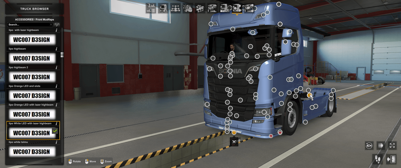 [frnt glass tuning part] Front glass slots