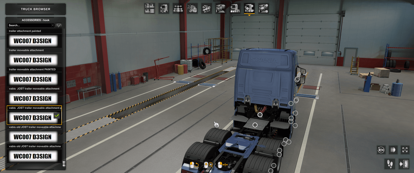 [rear bumper tuning part] SCS ownable Krone Trailer re