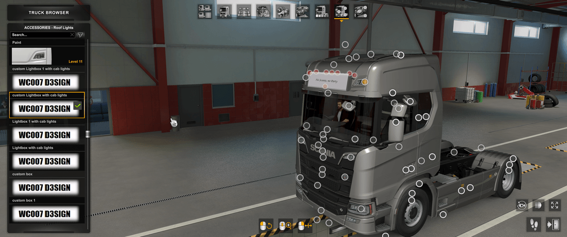 ˇ [rex tuning part] Scania NG parlock fender sidebar