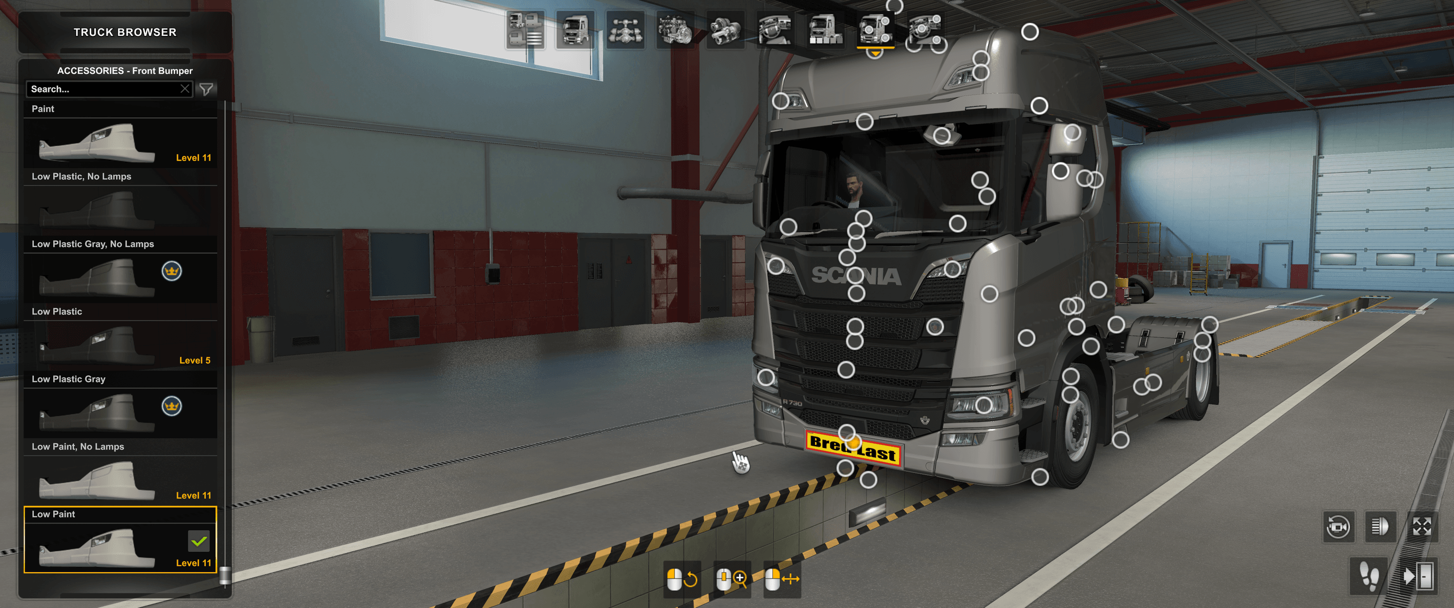 [left exhaust tuning part] Scania NG side pipes for ta