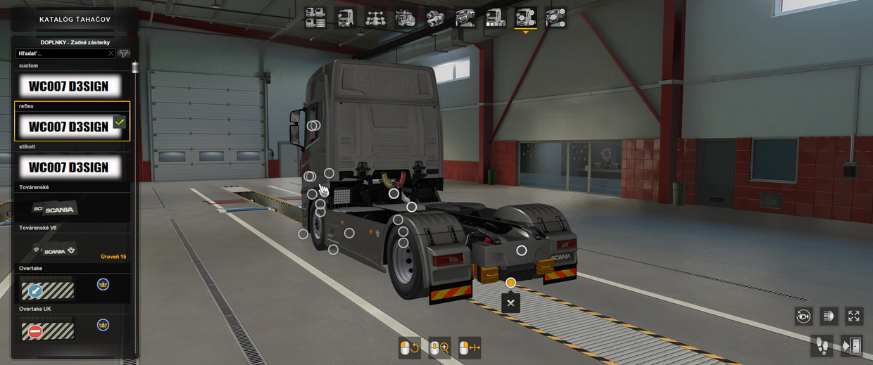 [rear mudflaps tuning part] Scania NG custom rear fender mudflaps