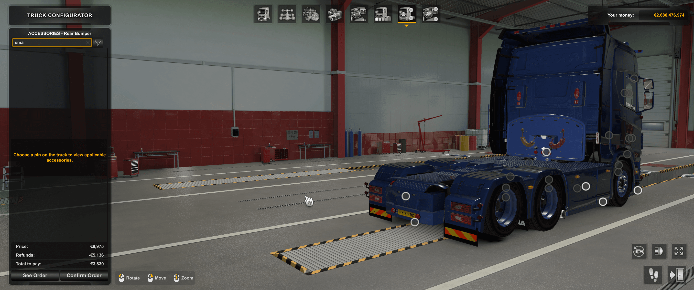 [chassis cover tuning part] Scania NG Moens chassi cov