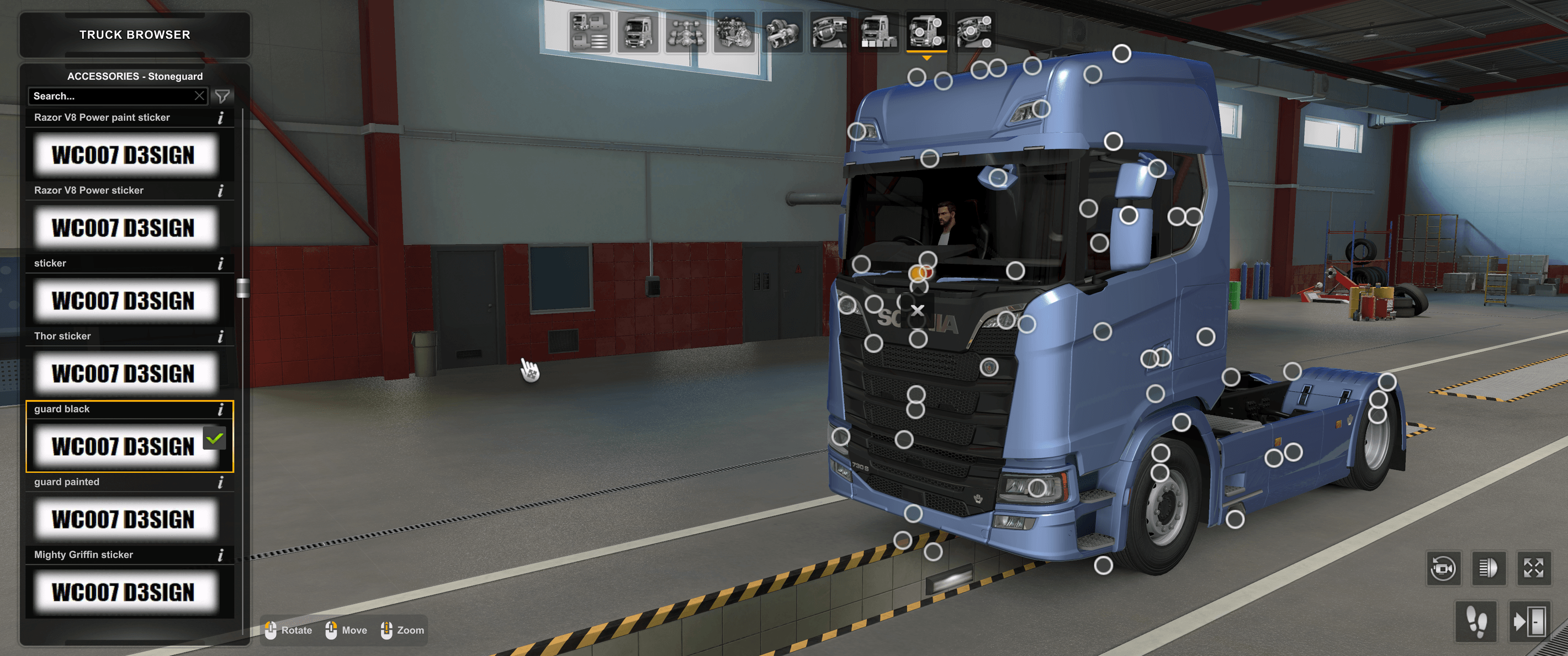 °[front grille tuning part] Scania NG custom grill