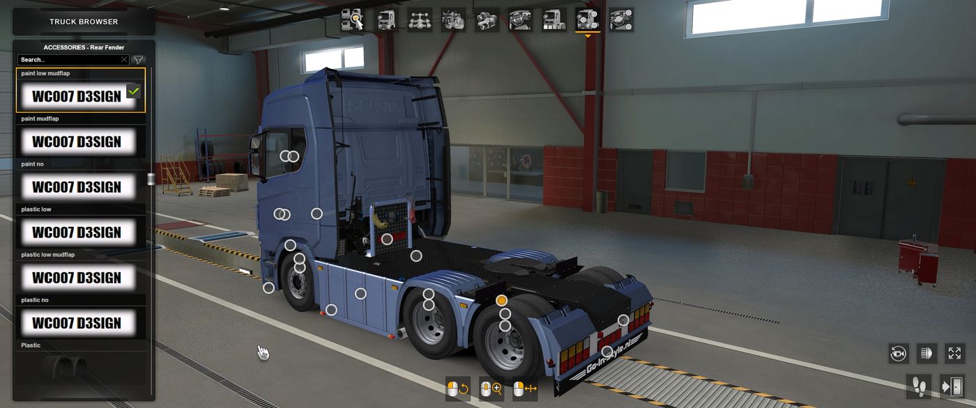 [rear bumper tuning part] SCS ownable Krone Trailer re