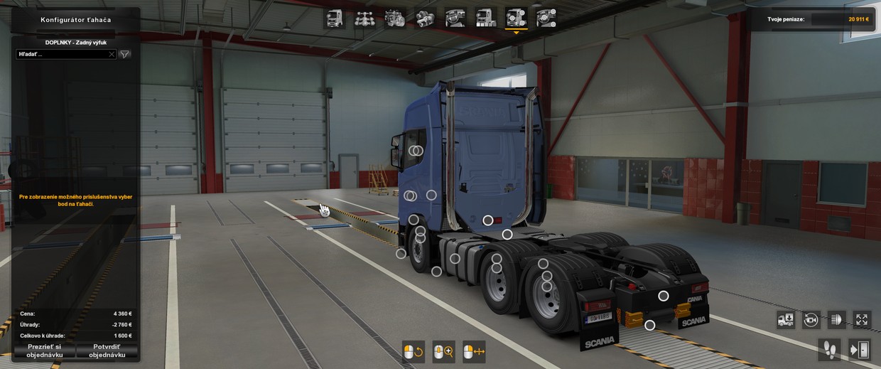[rear exhaust tuning part] Scania NG custom pipes with speakers