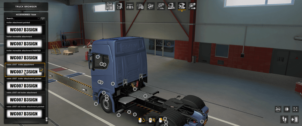 [rear bumper tuning part] SCS ownable Krone Trailer re