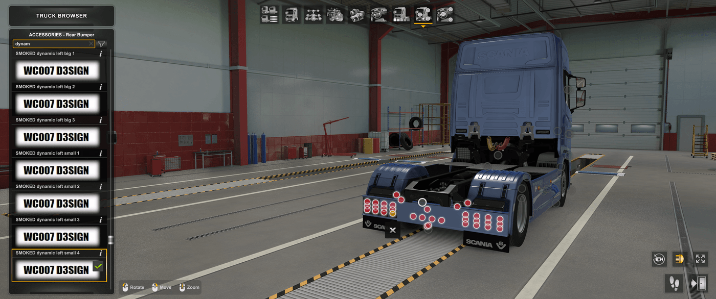 **[beacon tuning part] Scania NG lightbar for roof rack V2