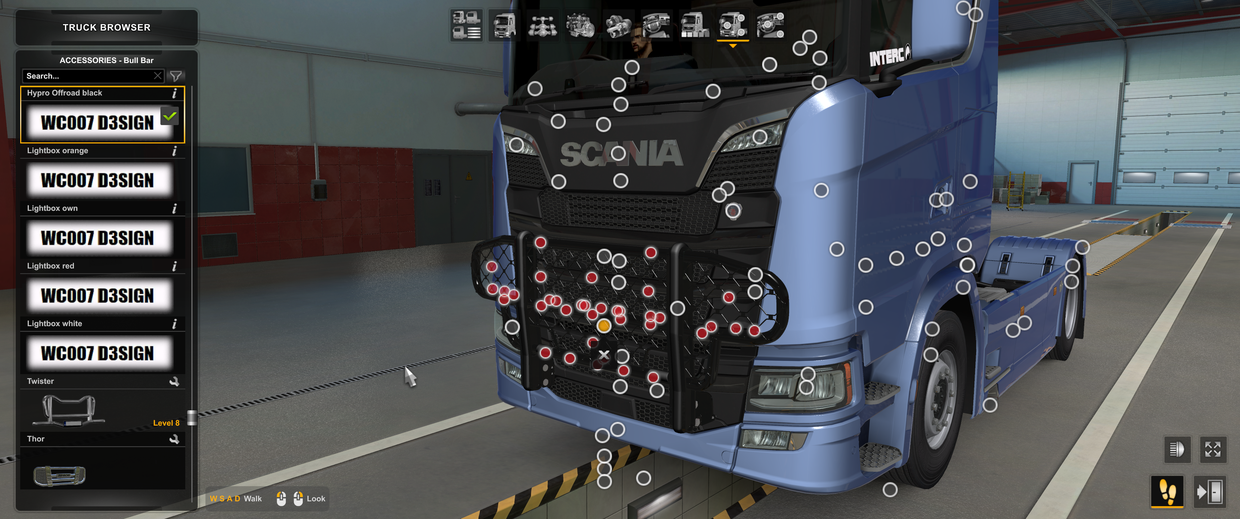 [bull bar tuning part] Scania NG Black Edition hypro offroad bullbar