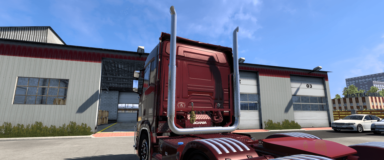 * [rear exhaust tuning part] Scania NG Nordic exhaust