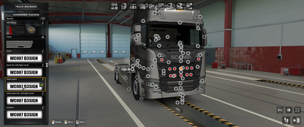 ,*[bwall tuning part] Scania NG back wall for short sp