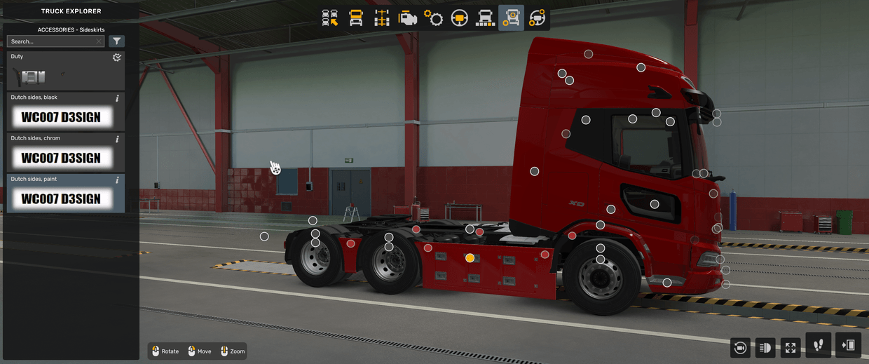 [sideskirt tuning part] DAF XD Dutch sideskirts