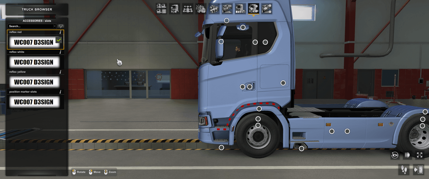 *[hub cover tuning part] Scania NG tank stock covers