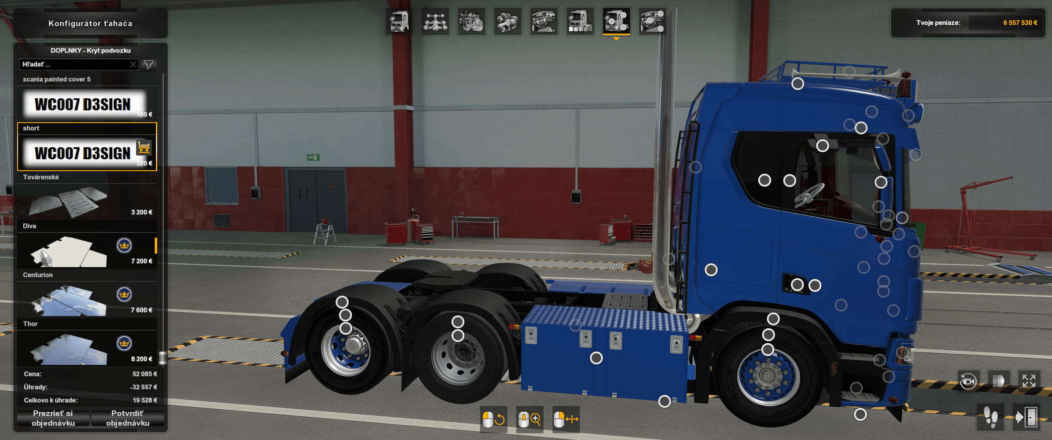 [rear bumper tuning part] Scania NG Rear bumper pack