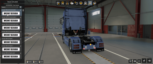 [rear bumper tuning part] Scania NG rear bumpers New S