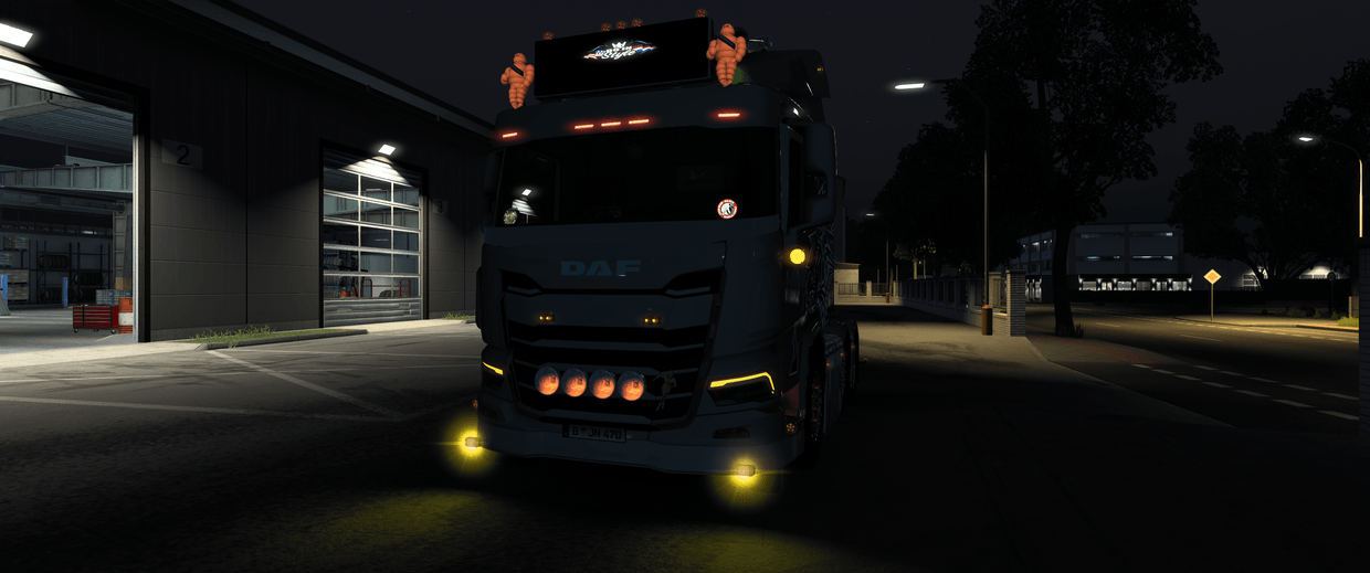 [front grill tuning part] DAF XD grill drl lights