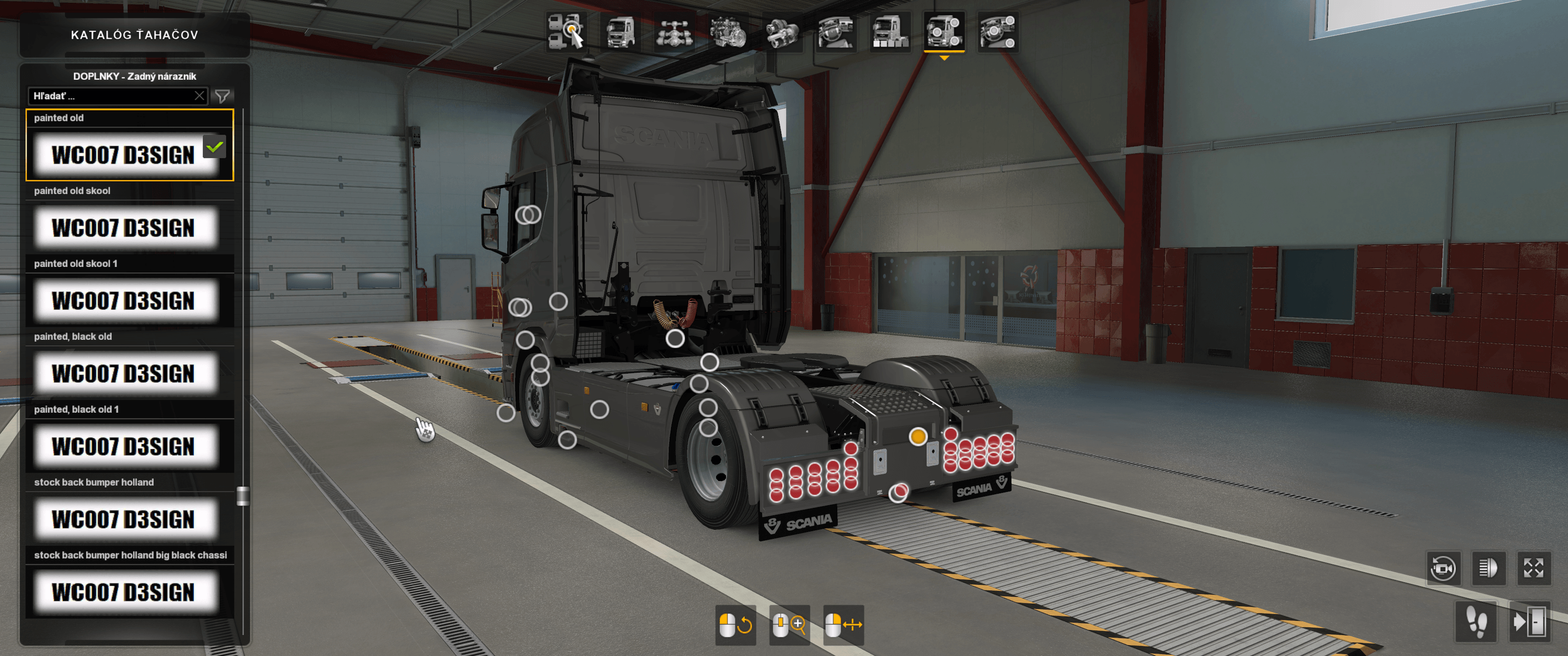 ;*[air tuning part] Scania NG rear fender Geers cover